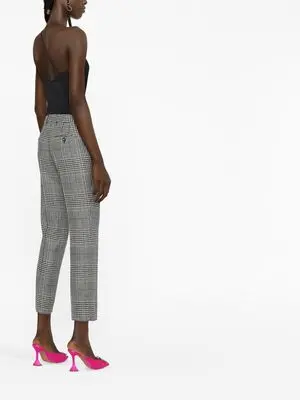 Dolce & Gabbana Low-rise Glen Plaid Trousers