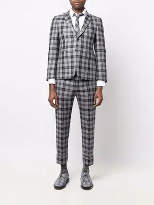 Thom Browne Tartan Cropped Trousers