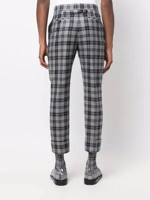 Thom Browne Tartan Cropped Trousers