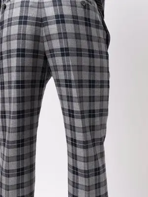 Thom Browne Tartan Cropped Trousers