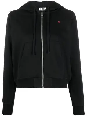 DIESEL® Drawstring Zip-up Hoodie