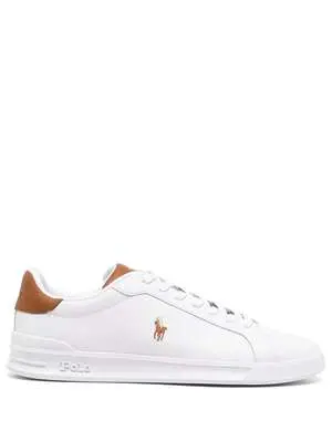 Polo Ralph Lauren Logo-embroidered Low-top Sneakers - White