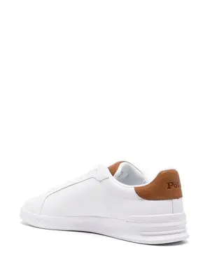 Polo Ralph Lauren Logo-embroidered Low-top Sneakers - White