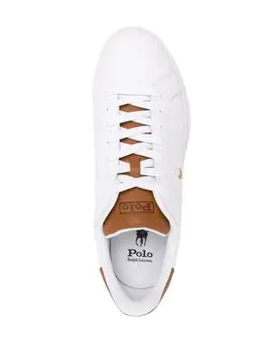 Polo Ralph Lauren Logo-embroidered Low-top Sneakers - White