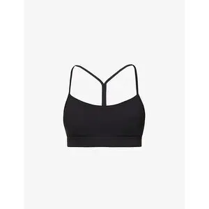 Lululemon Flow Y Nulu Stretch-jersey Bra - Black