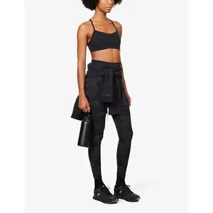 Lululemon Flow Y Nulu Stretch-jersey Bra - Black