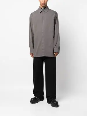Off-White Embroidered-logo Oversized-cut Shirt