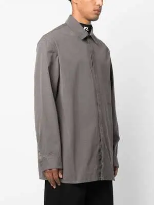 Off-White Embroidered-logo Oversized-cut Shirt
