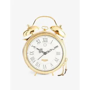 Moschino Alarm Clock Metallic-leather Cross-body Bag