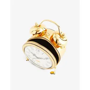 Moschino Alarm Clock Metallic-leather Cross-body Bag