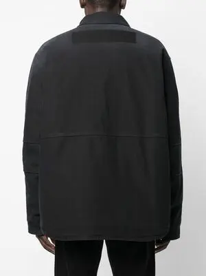 Heron Preston Logo-embroidered Denim Jacket - Black