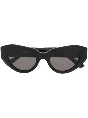 Balenciaga Oval Frame Sunglasses - Black