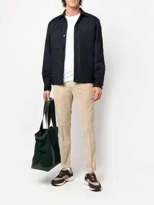 PT TORINO Slim-cut Corduroy Trousers - Neutrals