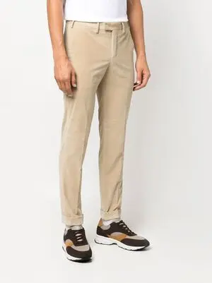 PT TORINO Slim-cut Corduroy Trousers - Neutrals