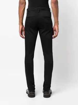DONDUP Slim-cut Tailored Trousers - Black