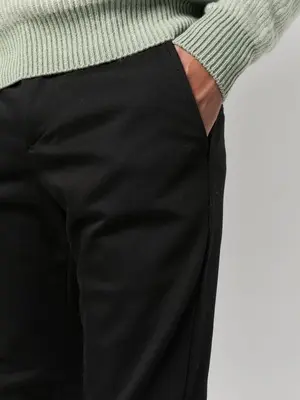 DONDUP Slim-cut Tailored Trousers - Black