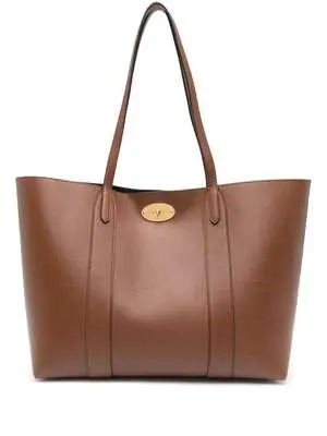 Mulberry Bayswater Grained Leather Tote Bag - Brown