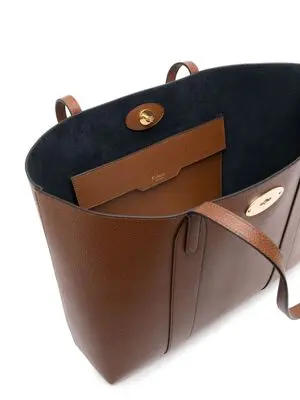 Mulberry Bayswater Grained Leather Tote Bag - Brown