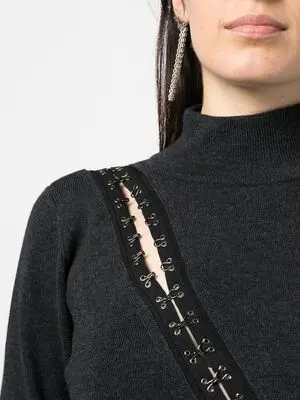 Monse Hook-detail Mock-neck Jumper