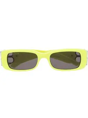 Balenciaga Rectangle-frame Sunglasses - Yellow