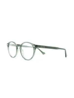 Gucci Round Frame Optical Glasses - Green