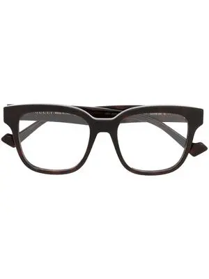 Gucci Square-frame Optical Glasses - Brown