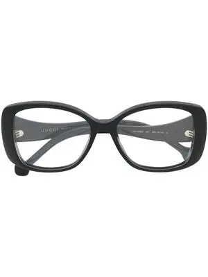 Gucci Oversize Square Frame Glasses - Black