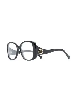 Gucci Oversize Square Frame Glasses - Black