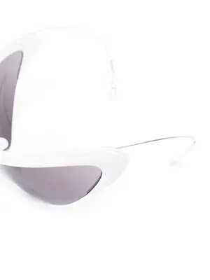 Balenciaga Wire Cat-eye Sunglasses - White