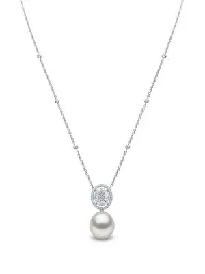 Yoko London 18kt White Gold Starlight South Sea Pearl And Diamond Necklace - Silver