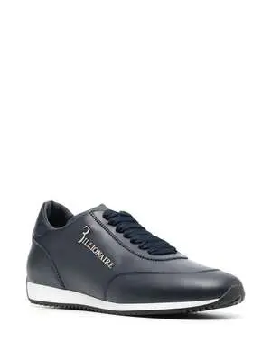 BILLIONAIRE Calf-leather Low-top Sneakers - Blue