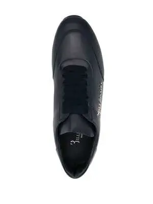 BILLIONAIRE Calf-leather Low-top Sneakers - Blue