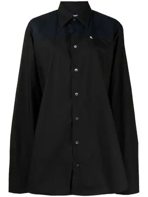 Raf Simons Embroidered Lettering Cotton Shirt