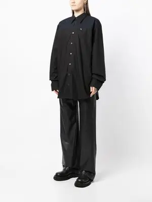 Raf Simons Embroidered Lettering Cotton Shirt