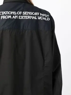 Raf Simons Embroidered Lettering Cotton Shirt