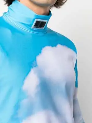 VTMNTS Cloud-print High-neck Top