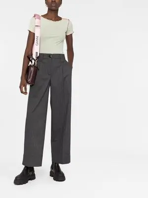 GANNI Wide-leg Tailored Trousers