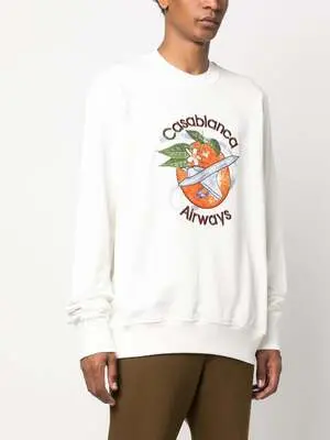 Casablanca Orbite Autour De L'orange Sweatshirt