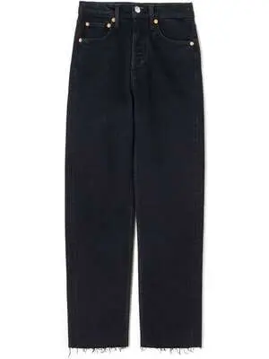 RE/DONE 70s Stove Pipe High-waisted Jeans - Black