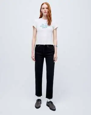 RE/DONE 70s Stove Pipe High-waisted Jeans - Black