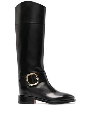 Santoni Buckle-detail Knee-length Boots