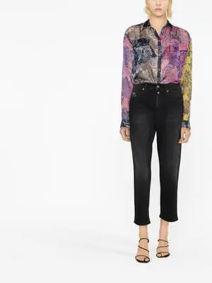 Versace Tapestry Panelled Shirt