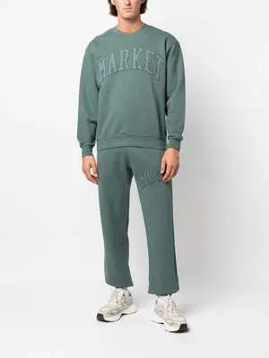 MARKET Embroidered Logo Sweatshirt - Green