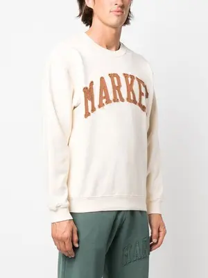 MARKET Embroidered Logo Sweatshirt - Neutrals