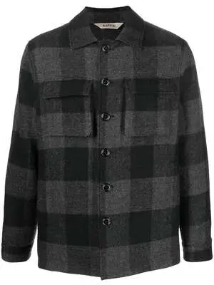 Aspesi Check-pattern Shirt Jacket