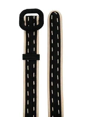 DESTREE Woven-raffia Belt