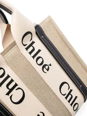 Chloé Woody Logo-strap Tote Bag