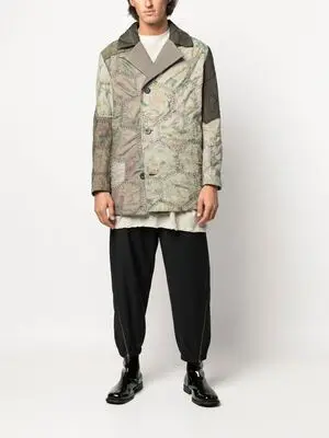By Walid Jacob Quilted Pea Coat