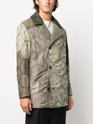 By Walid Jacob Quilted Pea Coat
