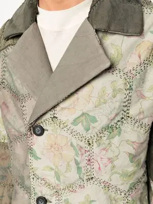By Walid Jacob Quilted Pea Coat